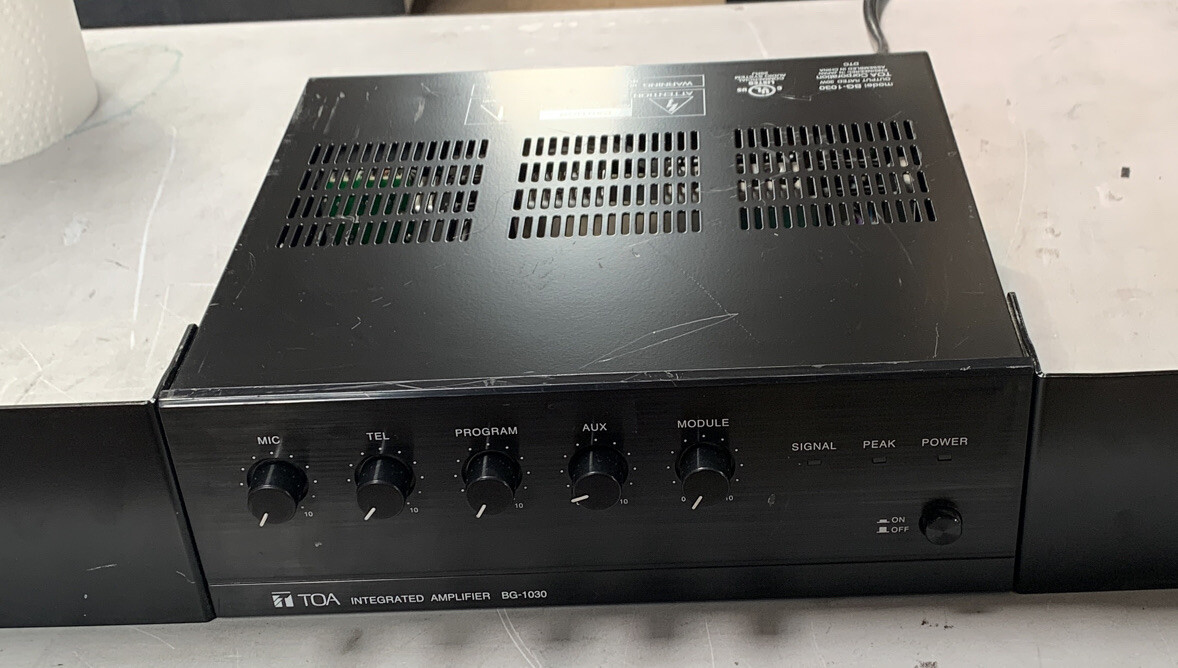 Toa integrated amplifier bg-1030 manual lawn