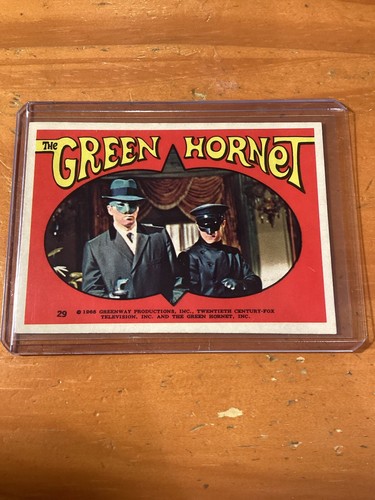 1966 Topps The Green Hornet Sticker Card # 29 Kato & Green Hornet Bruce ...