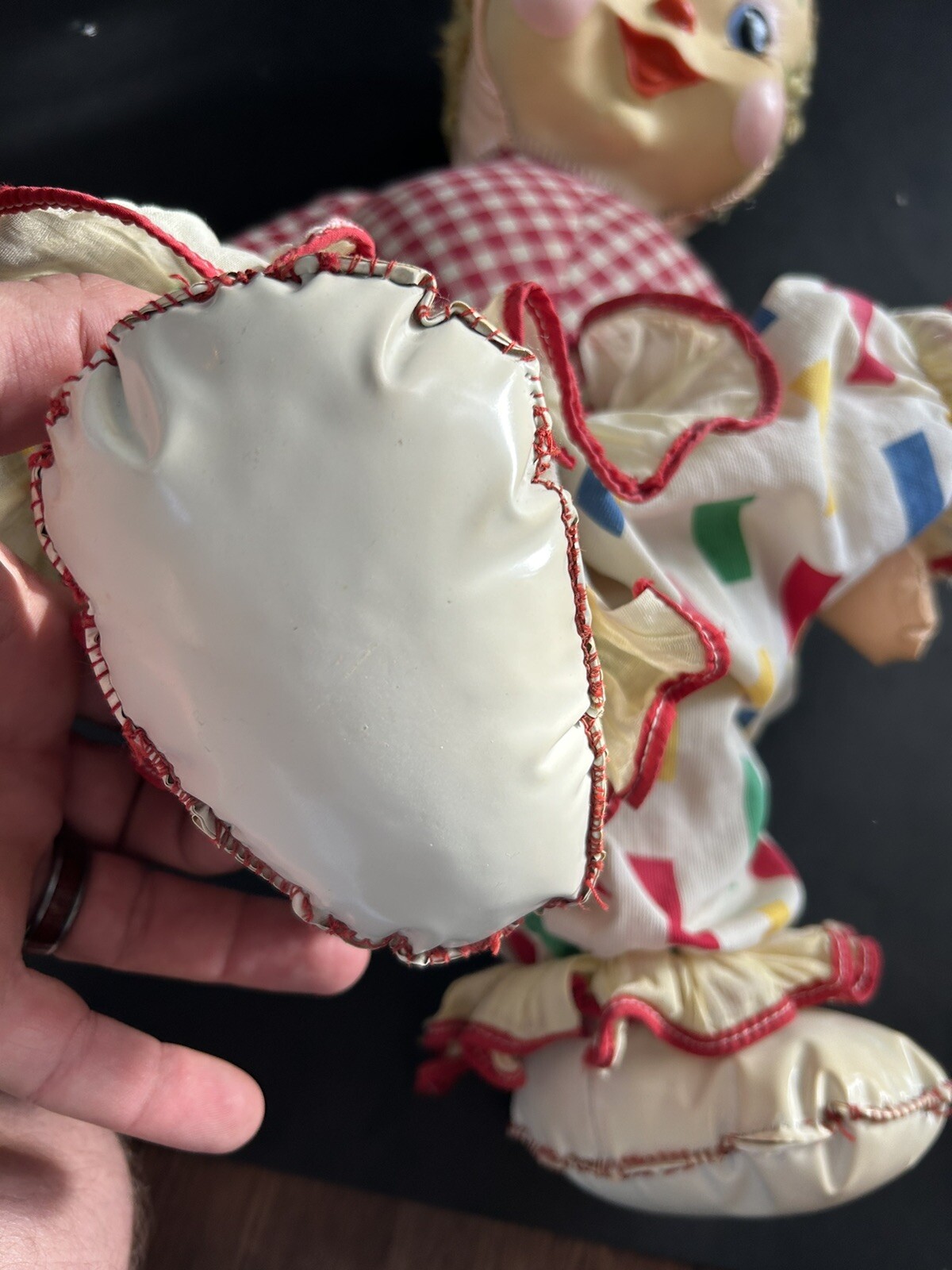 Rushton Clown Rare Early Rubber Face Plush Doll. Star Creations No Tag ...