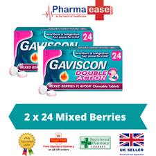 2x Remegel Chewy Indigestion Squares Original MINT Chewable 24 Tablets ...