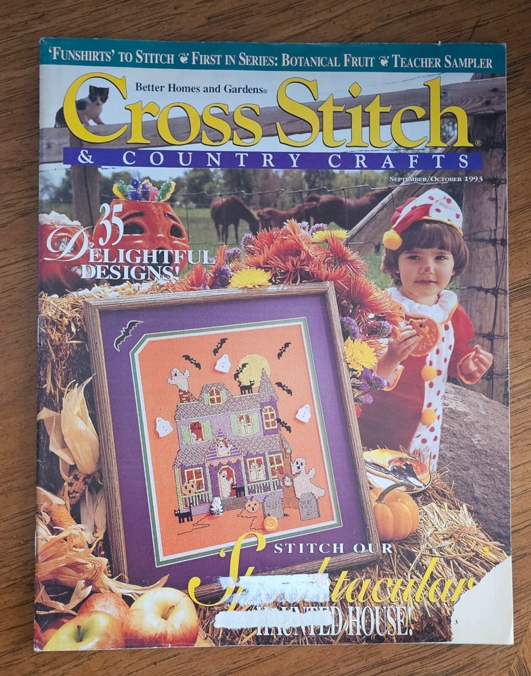 1980's - 1990's Vintage Cross Stitch & Country Craft Magazine - You ...
