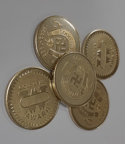 Watling Slot Machine Gold Award Tokens | eBay UK