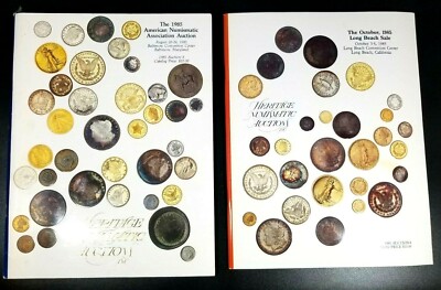 Set of 2 Coin Numismatic Auction Catalogs Heritage, Catalogs, Great ...