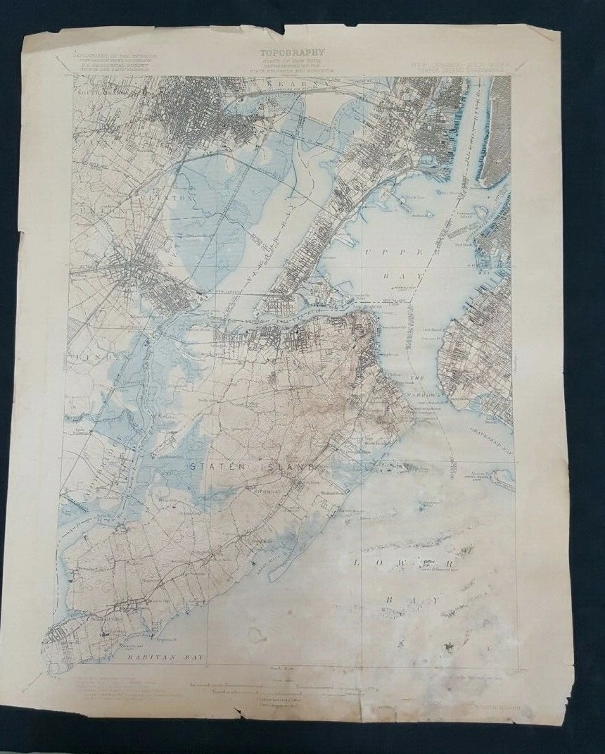 Staten Island Topographic Map
