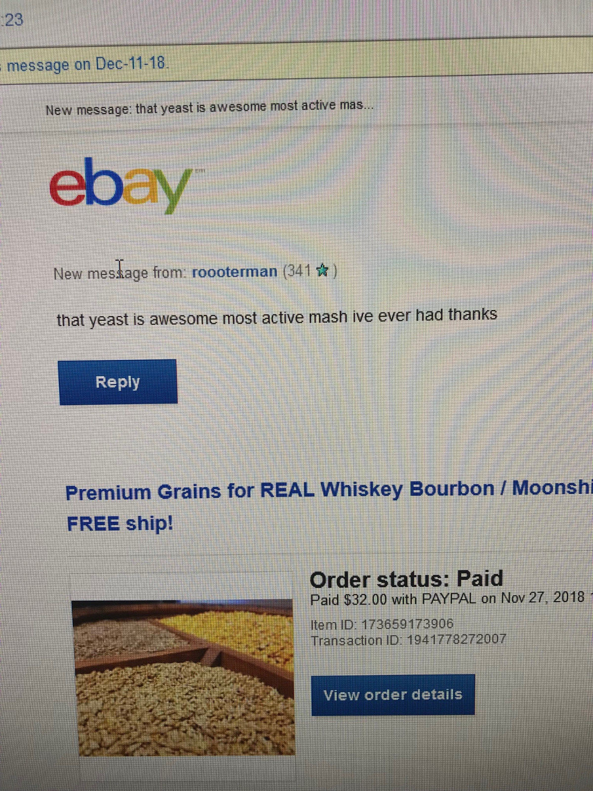 Premium Brewhouse Grains for REAL Whiskey/ Bourbon & Yeast Kit - Ships ...