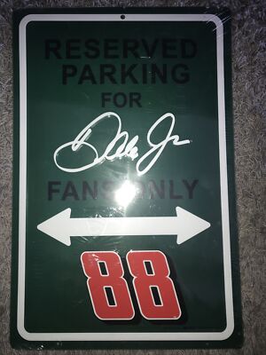 Teserved Parking for Dell Junior fans only number 88 sign | eBay