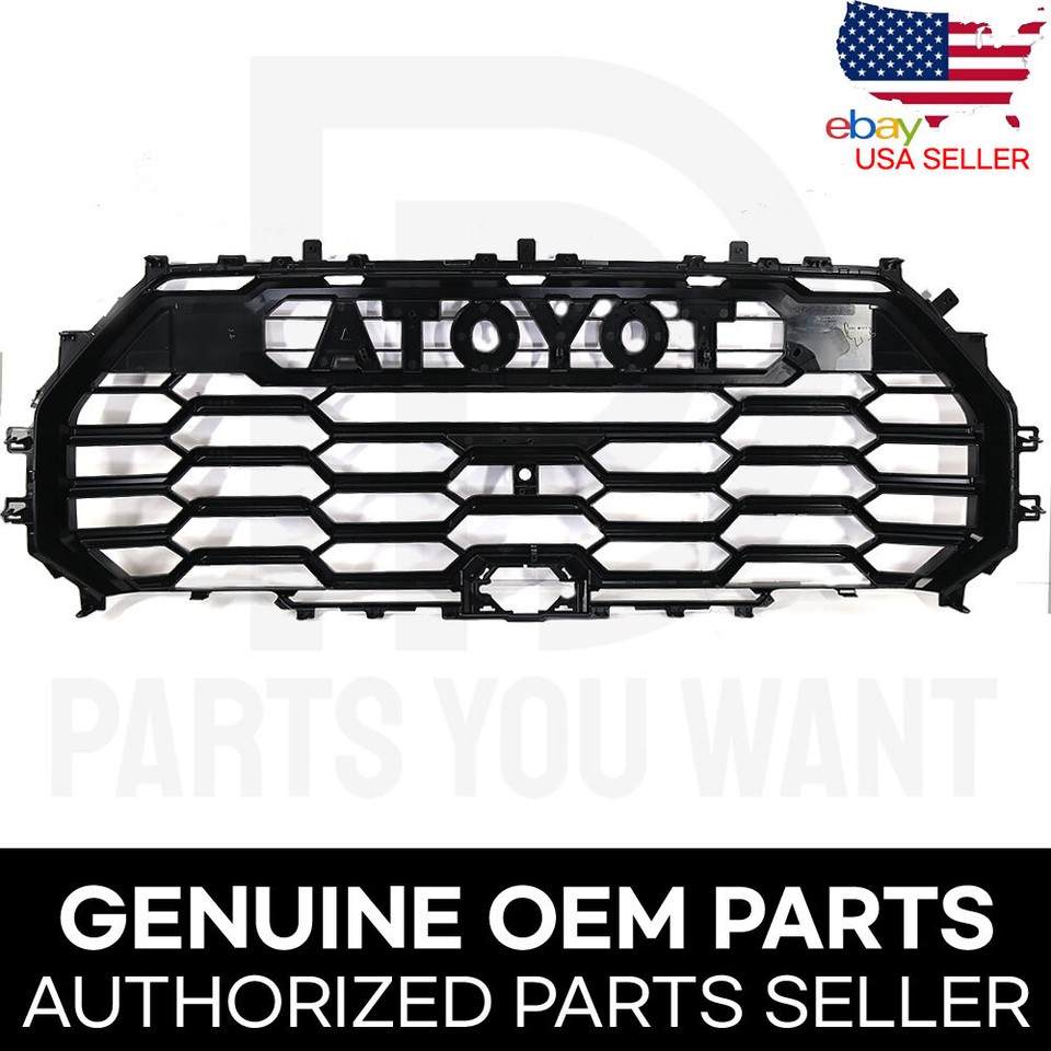 GENUINE Toyota 2022-2023 Tundra TRD PRO OEM Matte Black Front Grille ...