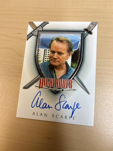 Highlander Complete Alan Scarfe as Craig Webster Autograph Card A20 | eBay