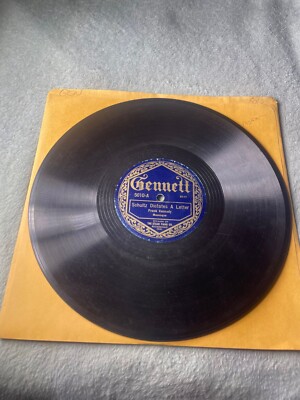 GENNETT Record 78 rpm 5010 SCHULTZ DICTATES A LETTER / SCHULTZ LIFE ...