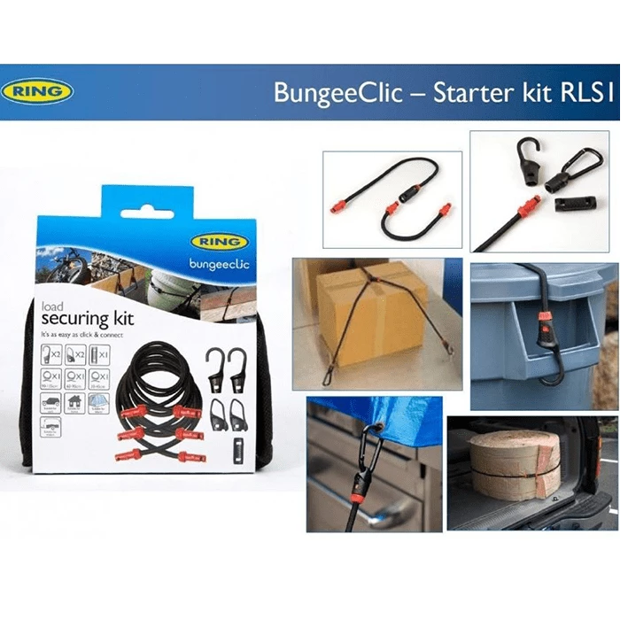 RING Bungee Straps Clic Click Bungee Cords Load Securing Kit RLS1 ...