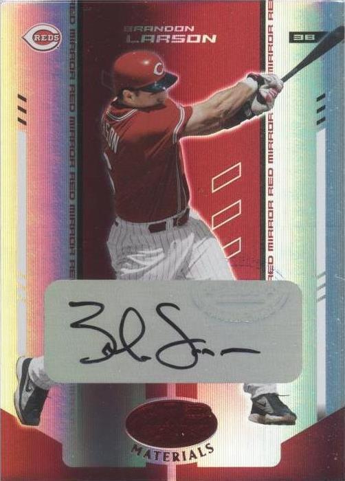 2004 Leaf Certified Materials - Brandon Larson #190 Red Mirror ...