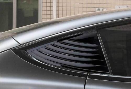 Side Window Louver Shutter Cover Trim For Tesla Model 3 2017~2022 ...