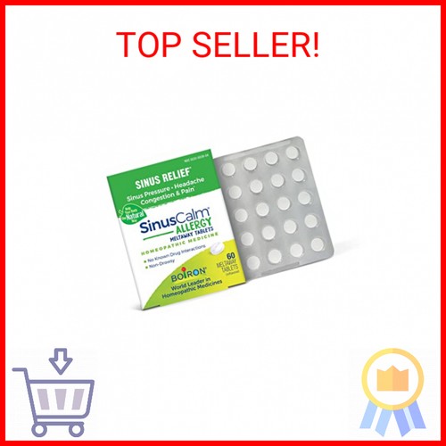 Boiron SinusCalm Allergy Tablets for Relief from Sinus Pressure, Sinus ...