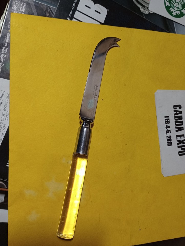 VTG JAPAN FRONTIER FORGE ACRYLIC HANDLED STAINLESS STEEL SERRATED ...