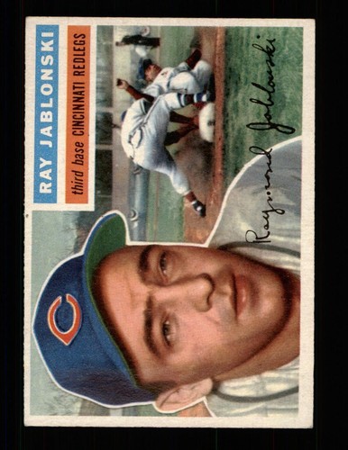 1956 Topps Baseball #086 Ray Jablonski DP (Reds) STARX 6 EX/MT (CS26862 ...