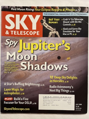 2008 July , Sky & Telescope Magazine, Jupiter (CP356) | eBay