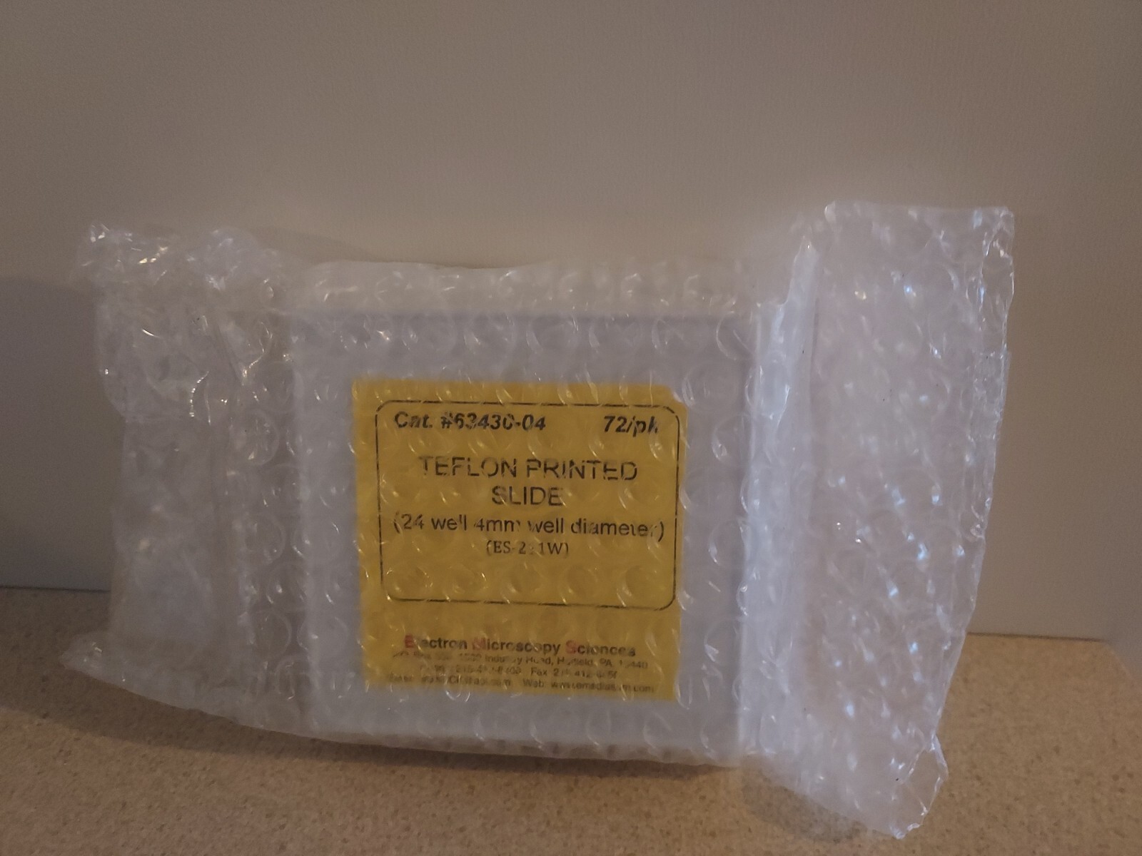 Teflon Printed Slide 24 well 4mm well diam. Electron Microscopy ...