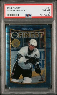 1994 FINEST WAYNE GRETZKY SUPER TEAM WINNERS PARALLEL #41 PSA 8, POP 1 ...