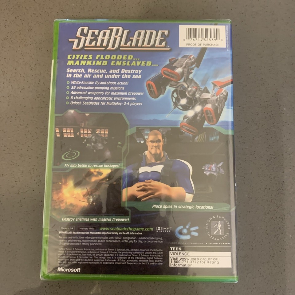 SeaBlade (Microsoft Xbox, 2002) 76714525399 | eBay
