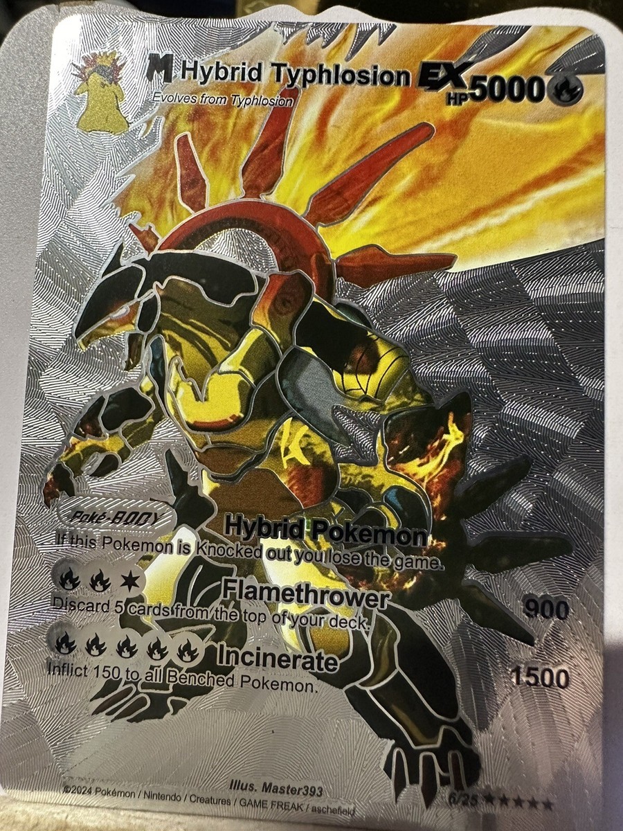Mega Typhlosion Ex Card
