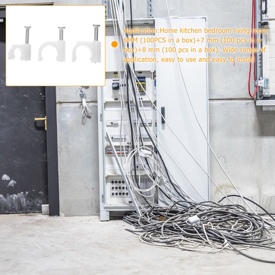 3 Boxes Staple Ethernet Cable Clips Wire Nails Clamp Holder | eBay