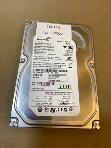 Seagate 3.5" 80GB SATA Hard Drive: ST380815AS, Barracuda 7200 | eBay ...