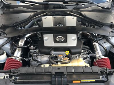 BLACK RED Air Intake Kit & Filter set For 2009-2019 Nissan 370Z 3.7L V6 ...