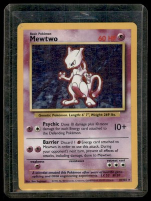 1999 CLASSIC - BASE SET MEWTWO BASIC/RARE HOLO #10 | eBay