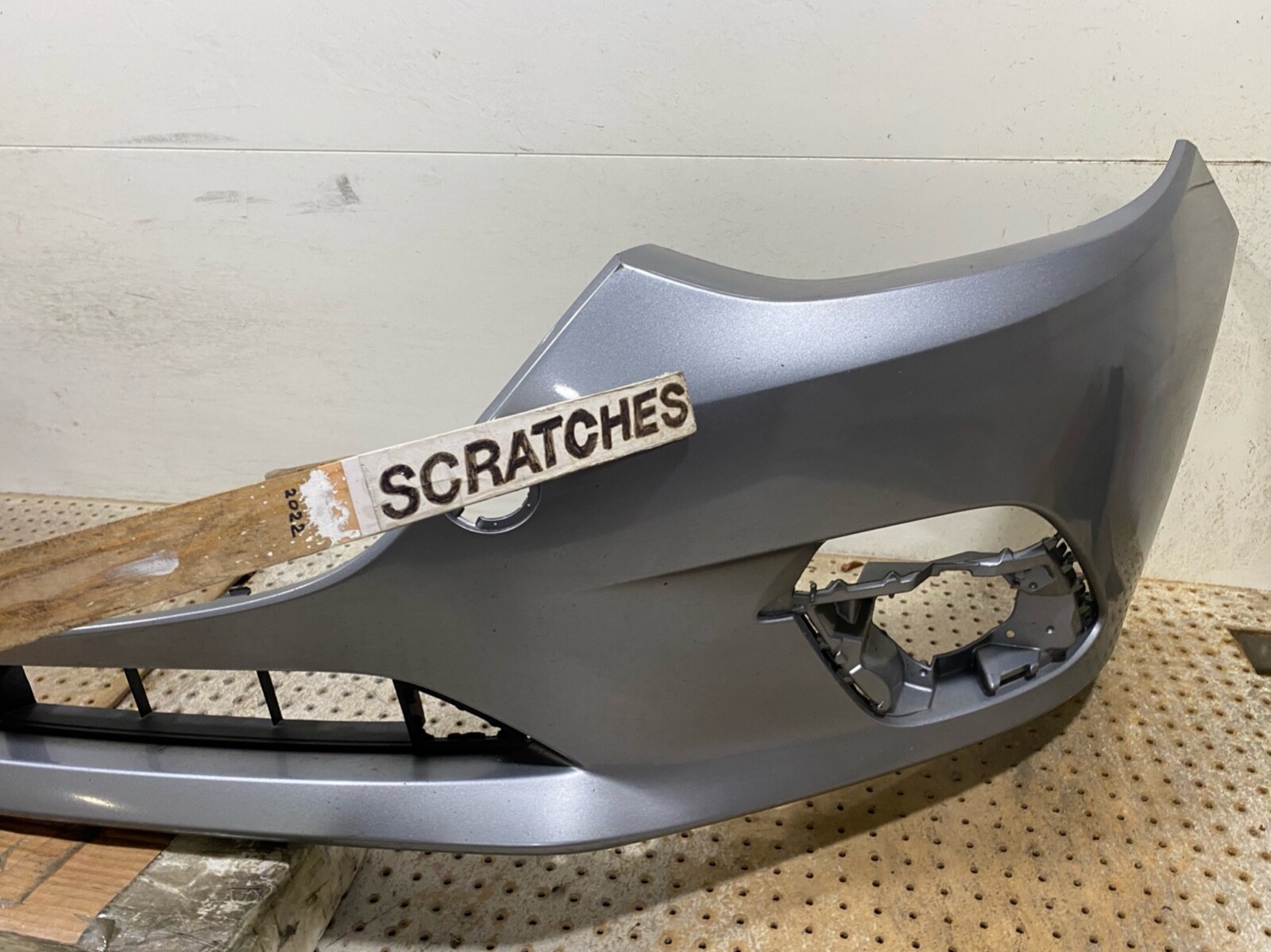 2014-2016 Mazda 3 Front Bumper Cover | Painted | Plastic | Silver | OEM