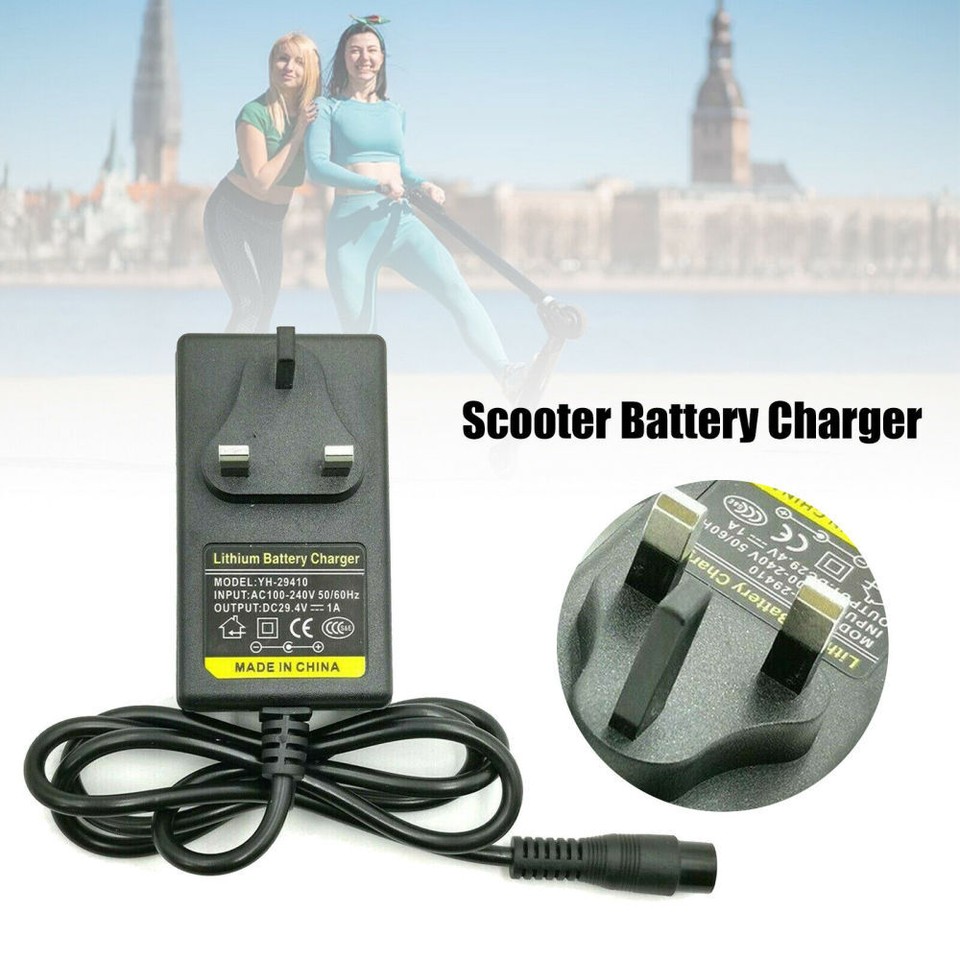 Battery Charger 24V For Electric Razor Scooter E100/125/150 Trikke E2 X ...