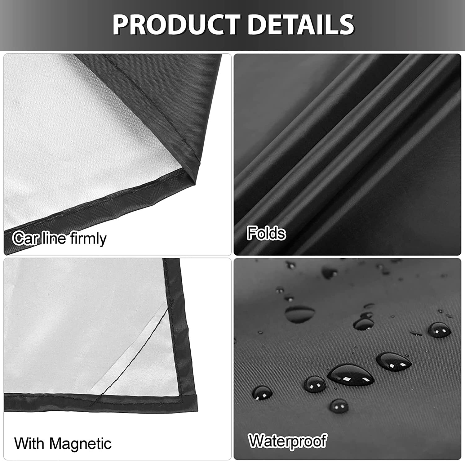 Magnet Car Tarp Snow Protect Cover Windshield Ice Sun Frost Protector ...