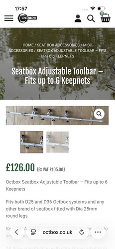 Octbox Seatbox Adjustable Tool Bar | eBay UK