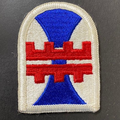 US Army 412th Engineer Brigade Patch Red Blue White Embroidered | eBay