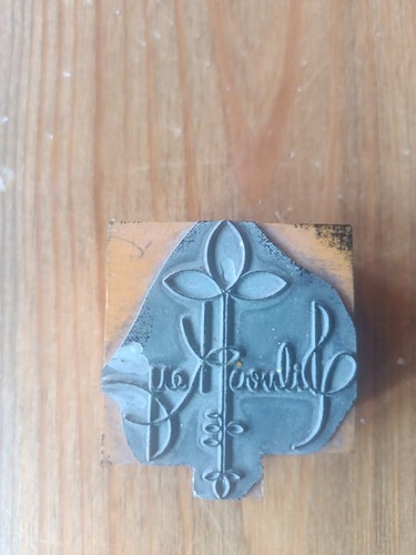 Vintage Printing Letterpress Printers Block "Silver Key" | eBay
