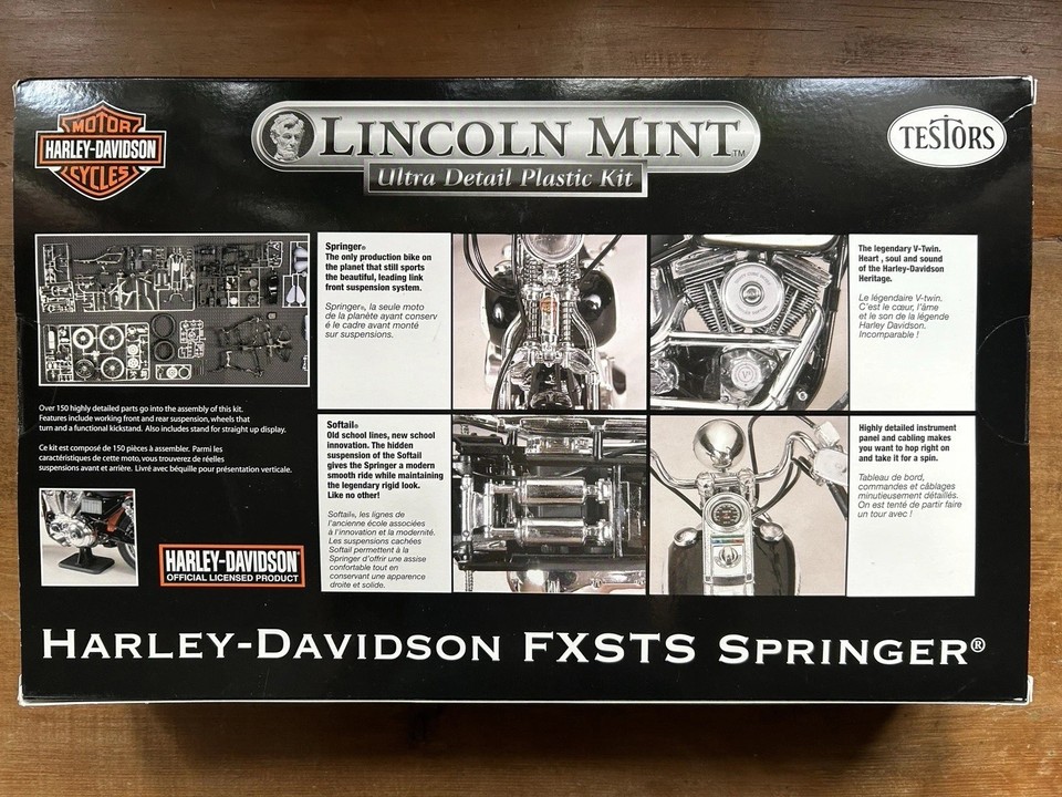 Testors Lincoln Mint Harley-Davidson FXSTS Springer Softail 1:9 Model ...