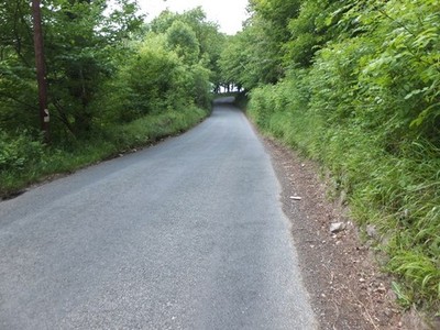 Photo A3 The bit with the black arrow Wass A particularly sharp incline ...