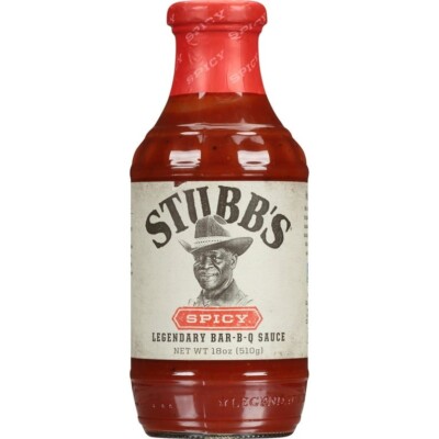 Stubb's Spicy Gluten Free BBQ Barbecue Sauce 18oz Bottle | eBay