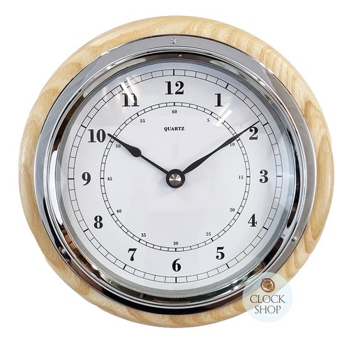 17cm Ash Quartz Clock By FISCHER | eBay