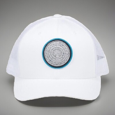 Travis Mathew The Patch Adjustable FlexFit Tech 110 Hat - White *NEW ...
