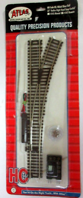 Atlas 547 HO Code 83 Nickel Silver Right Hand 22" Remote Switch Turnout ...