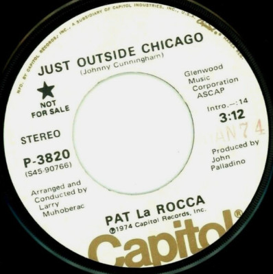 Pat La Rocca – Just Outside Chicago 1974 Capitol Promo Rock EX | eBay