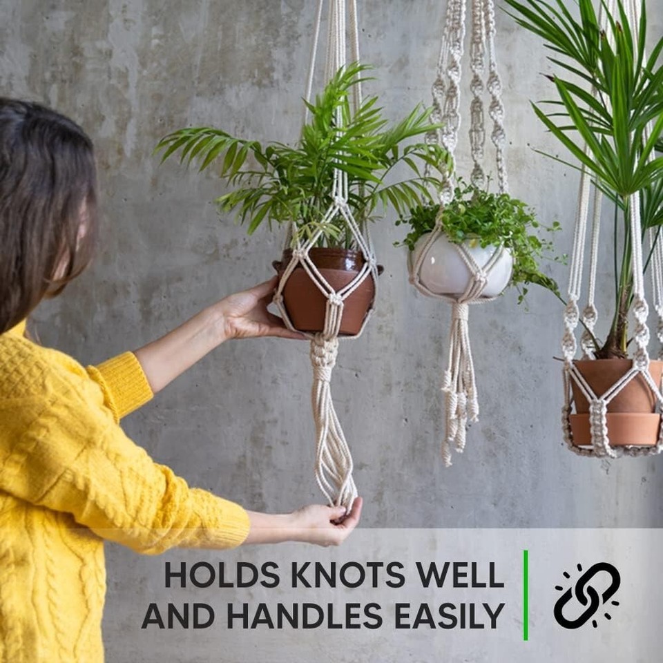 AXXTAN Pack of 3 Cotton String Balls White Strings Twine Rope Household ...