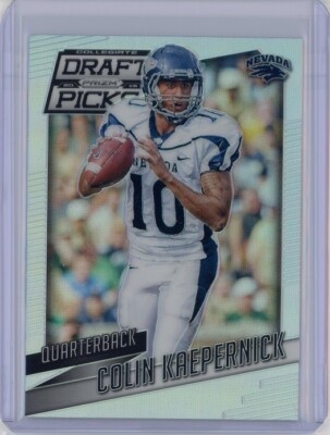 COLIN KAEPERNICK 2015 Panini Prizm Draft Picks SILVER #26 49ers Nevada ...