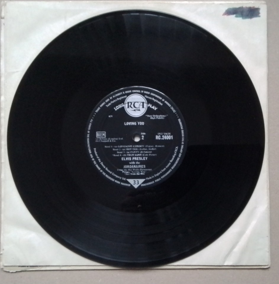 ELVIS PRESLEY-10" VINYL LP - LOVING YOU - ORIGINAL! 1957 RCA FIRST ...