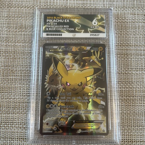 2016 - Pikachu EX - Black Star Promo - XY124 - Red & Blue Collection ...