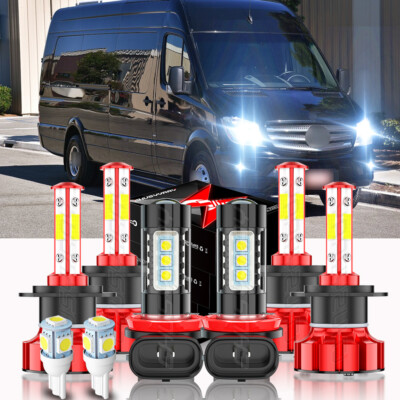 For Mercedes-Benz Sprinter 2500 3500 6x Front LED Headlight Fog Light ...