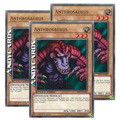 3x ANTHROSAURUS (SPEED DUEL) • Comune • SS03 ENA06 • YUGIOH ...