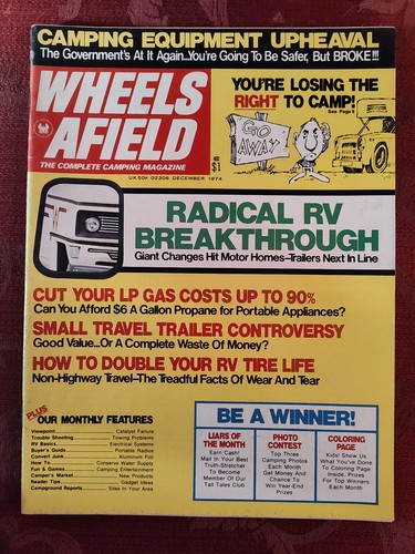 WHEELS AFIELD RV Magazine December 1974 Trailer RV Design Revolutions ...