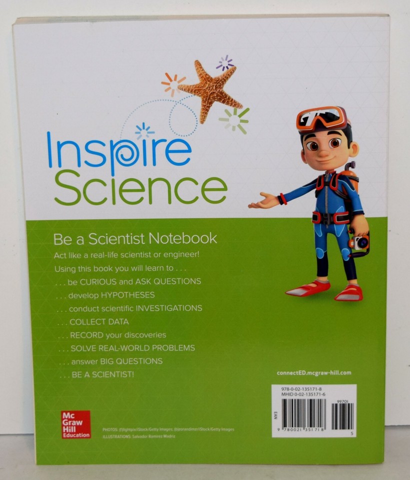 McGraw Hill Inspire Science Be a Scientist Notebook Grade 5 | eBay