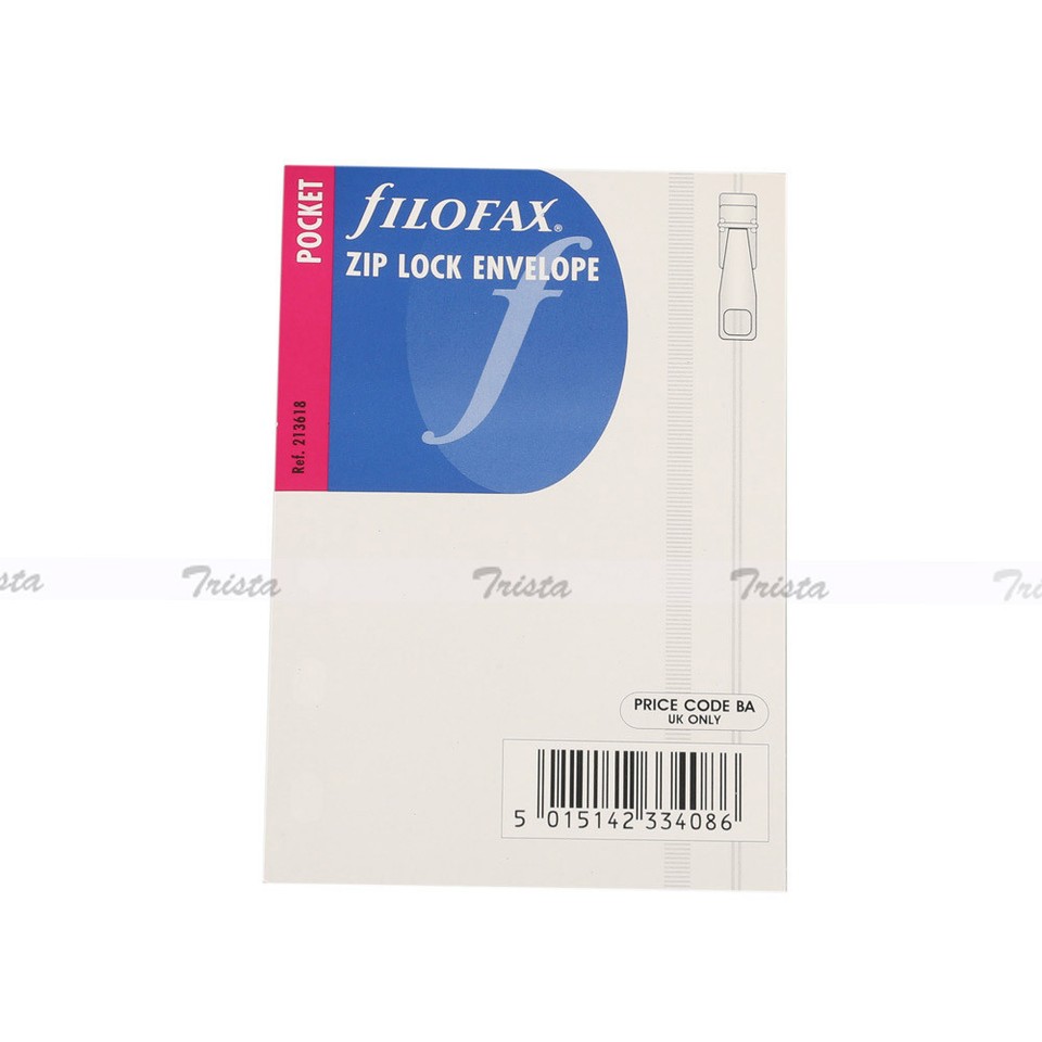 Filofax Book Pocket Size Organiser Zip Lock Envelope Refill Insert ...